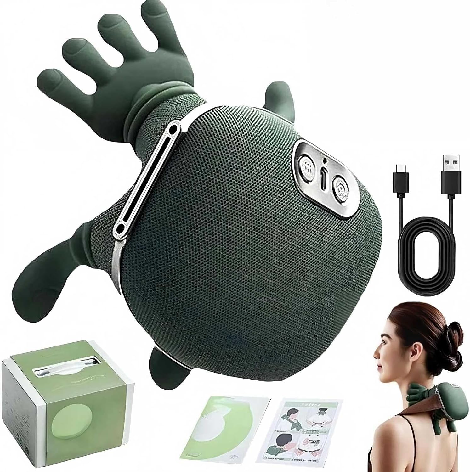 Amazon.com: Neck Massager with Fingers - Bionic Heated Cordless ...
