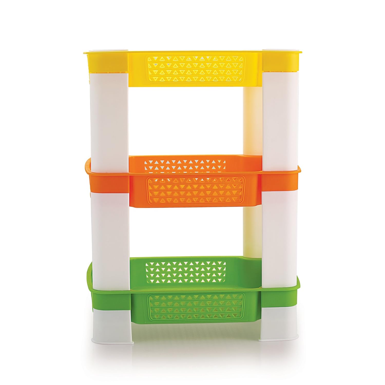 Selvel Happy Home 3 Level Shelves, Multicolour : Amazon.in: Home & Kitchen