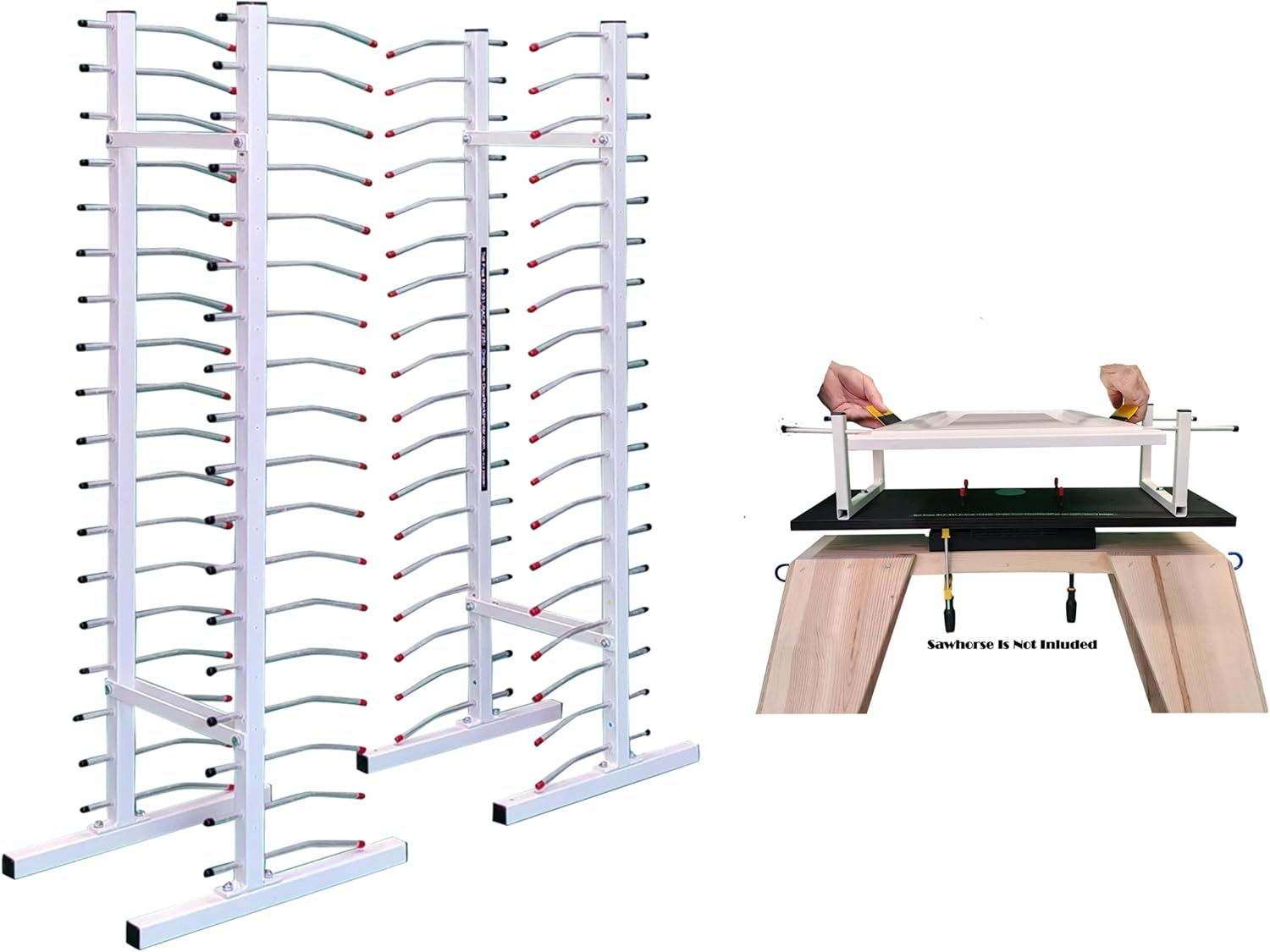 Amazon.com: Rotating Spray Rack & 18 Door Dry Storage Rack : Tools ...