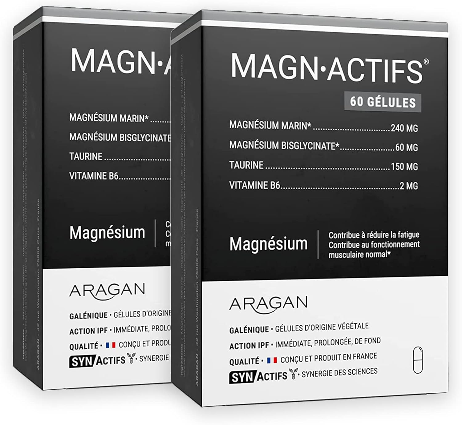 ARAGAN - Synactifs Lot de 2 Magnactifs - Complément Alimentaire Fatigue ...
