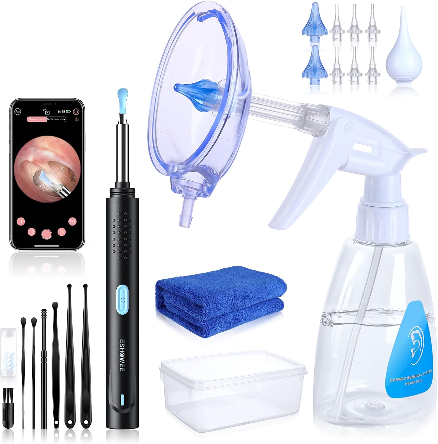 Amazon.com: Ear Wax Removal Tool,Ear Cleaning Kit,Safe and Ear ...