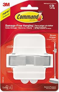 Amazon.com: Command Broom and Mop Grippers Wall Hook, Damage Free ...