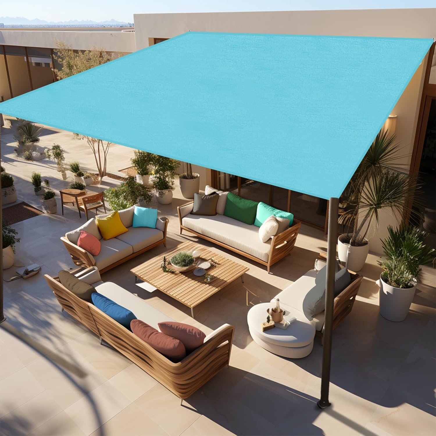 Amazon.com : Artpuch 9'x11' Custom Straight Edge Sun Shade Sail UV ...