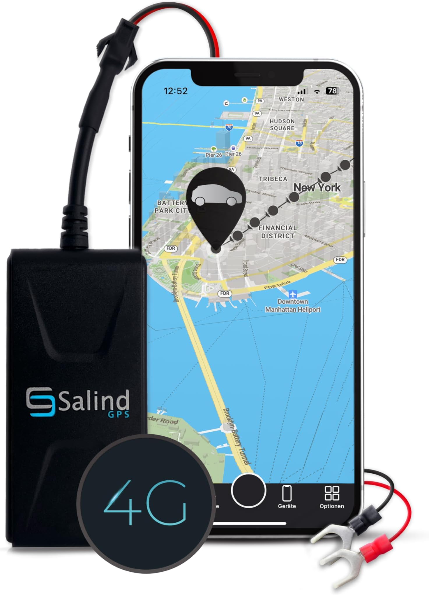 Amazon.com: 104 PRO 4G Magnetic GPS Tracker - Pay As You Go Portable ...