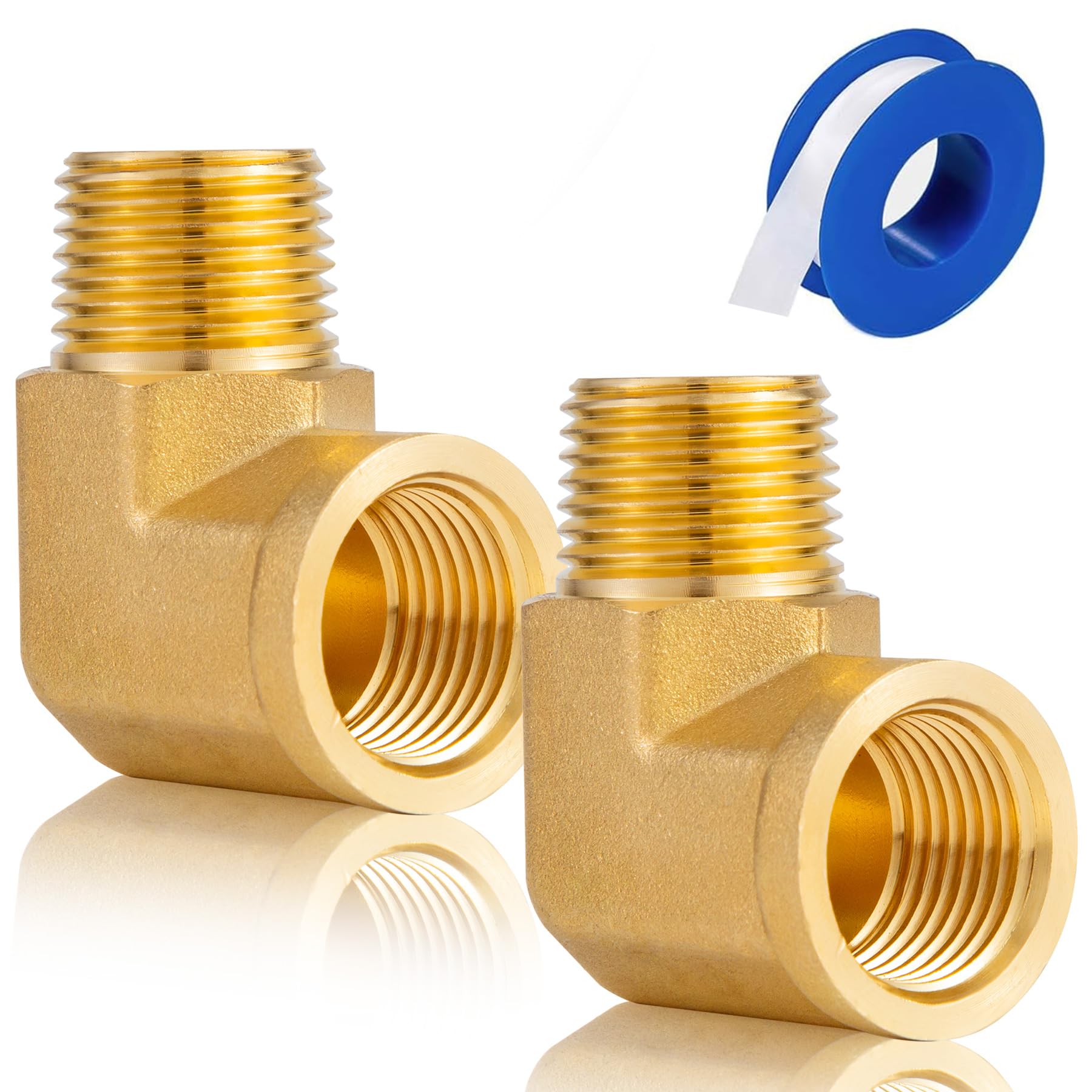 Amazon.com: YullSorom 2pcs 3/8 Inch 90 Degree Barstock Street Elbow ...