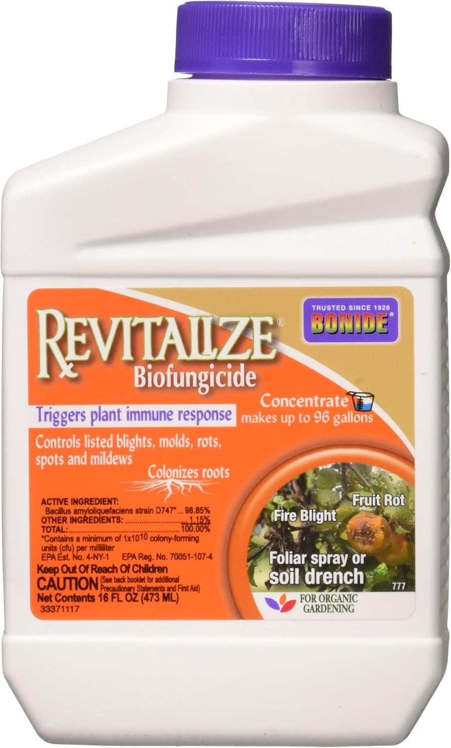 Amazon.com : Bonide Revitalize Biofungicide, 16 oz Concentrate Disease ...