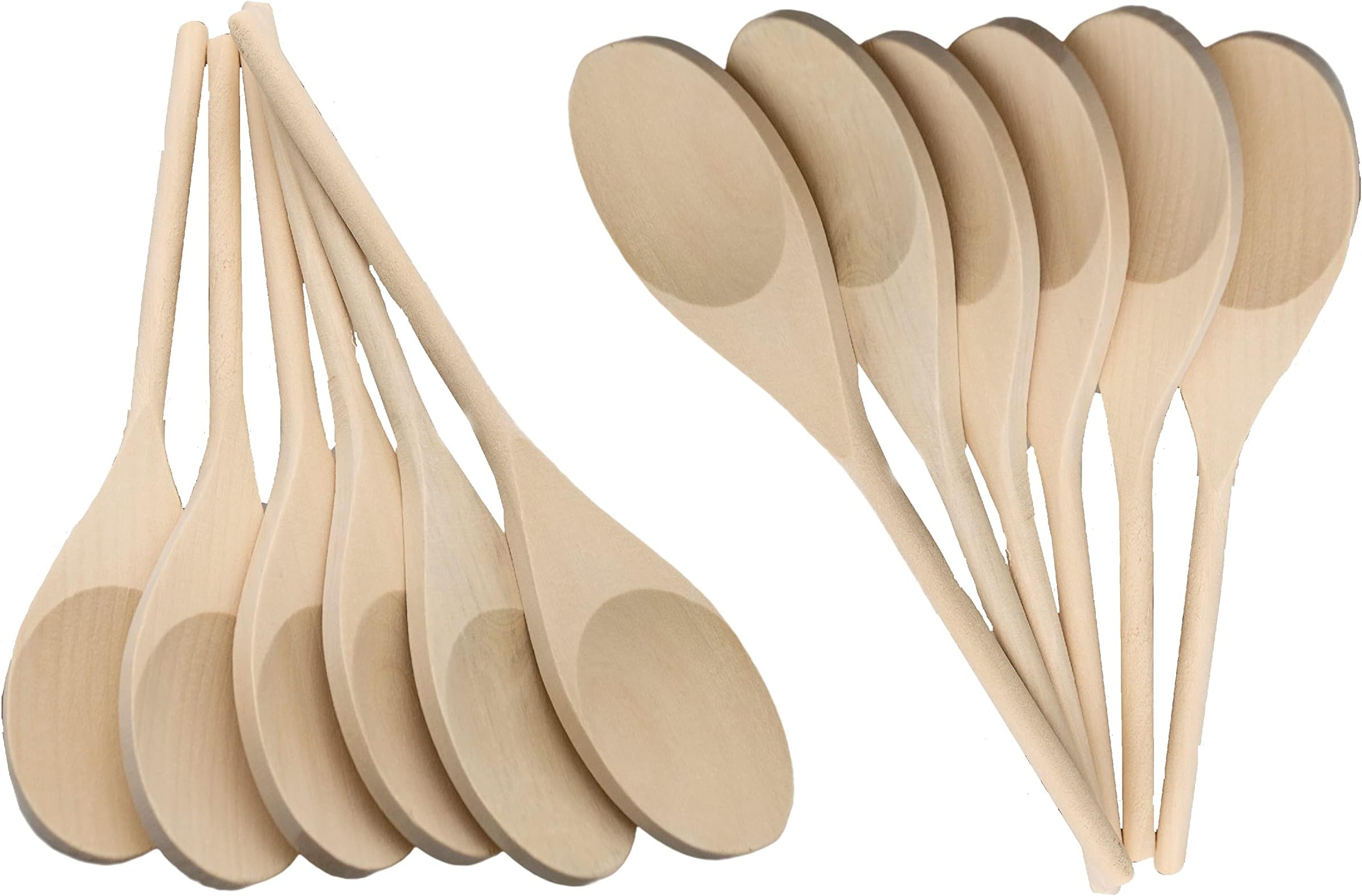 Kitchen Wooden Spoons Mixing Baking Serving Utensils Puppets 30cm - Set ...