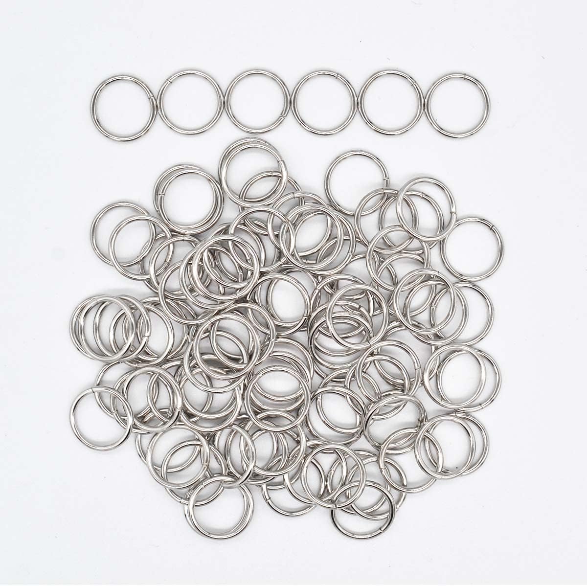 Amazon.com: Silver Metal Rings for Crafts,Macrame Rings,Craft Rings,O ...