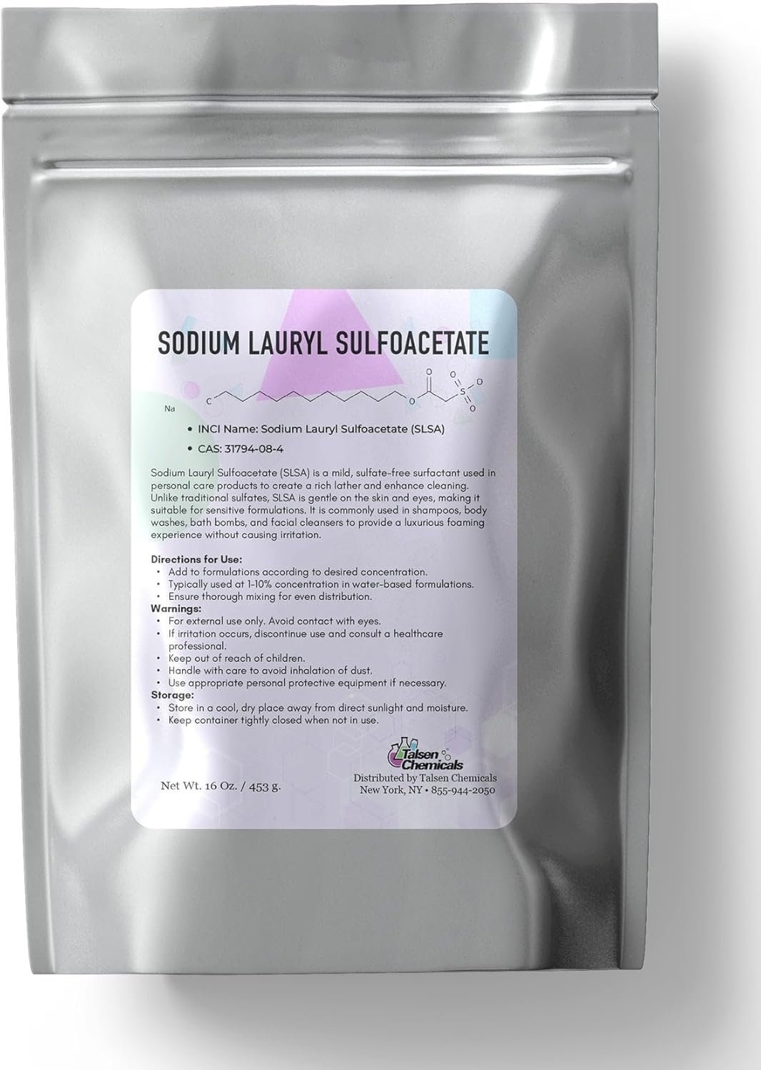 SLSA Sodium Lauryl Sulfoacetate Powder Cosmetic Kosovo | Ubuy