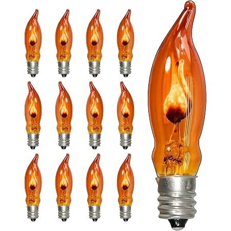 8 Pack E12 LED Flame Effect Light Bulbs - 2020 Upgrade 4 Modes with ...