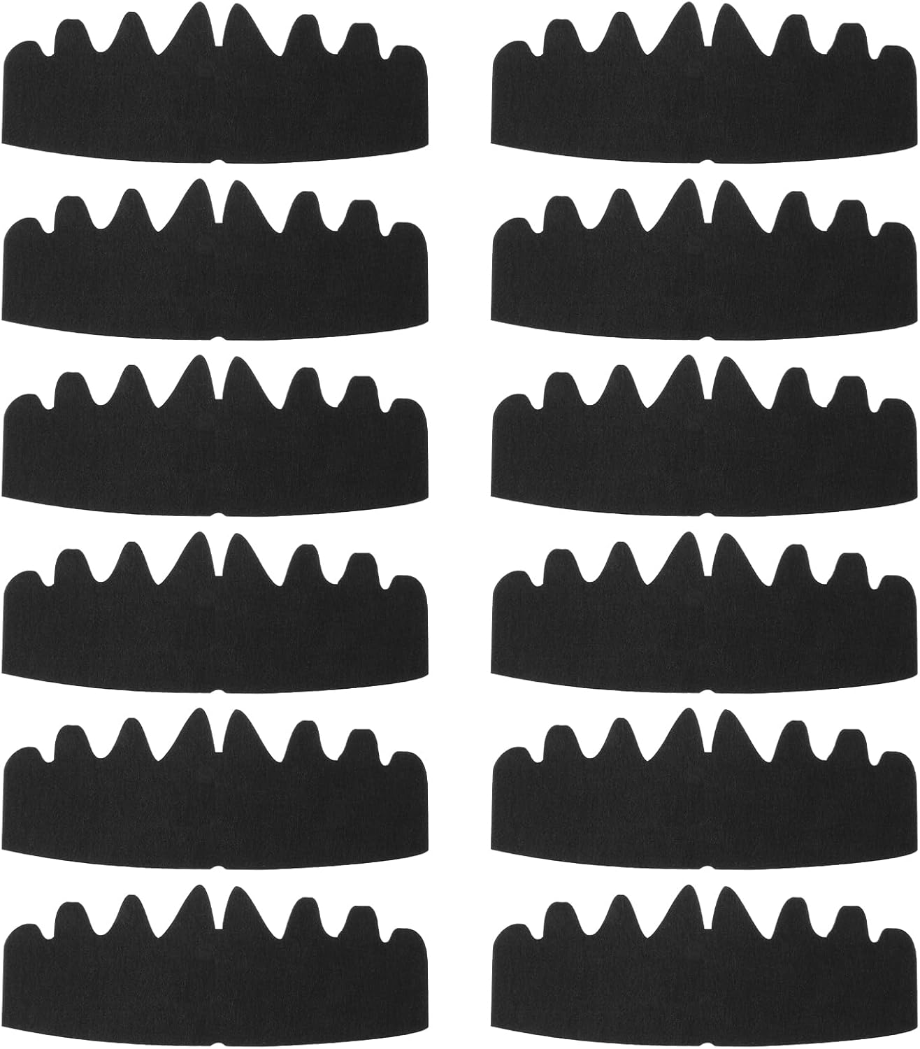 YUXIANLB 12Pcs White&Black Baseball Caps Inserts Flexible Washable ...