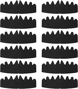 YUXIANLB 12Pcs White&Black Baseball Caps Inserts Flexible Washable ...