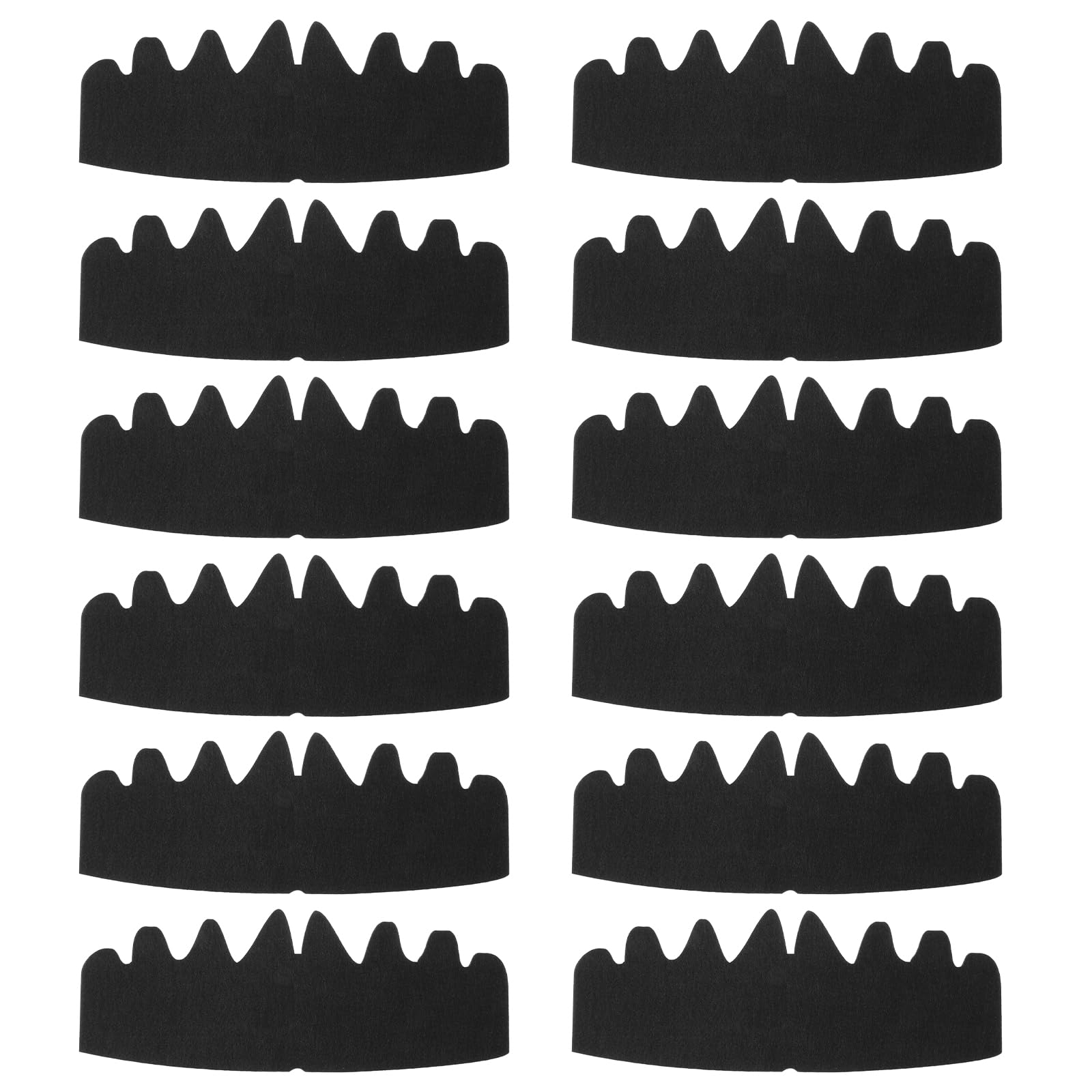 YUXIANLB 12Pcs White&Black Baseball Caps Inserts Flexible Washable ...