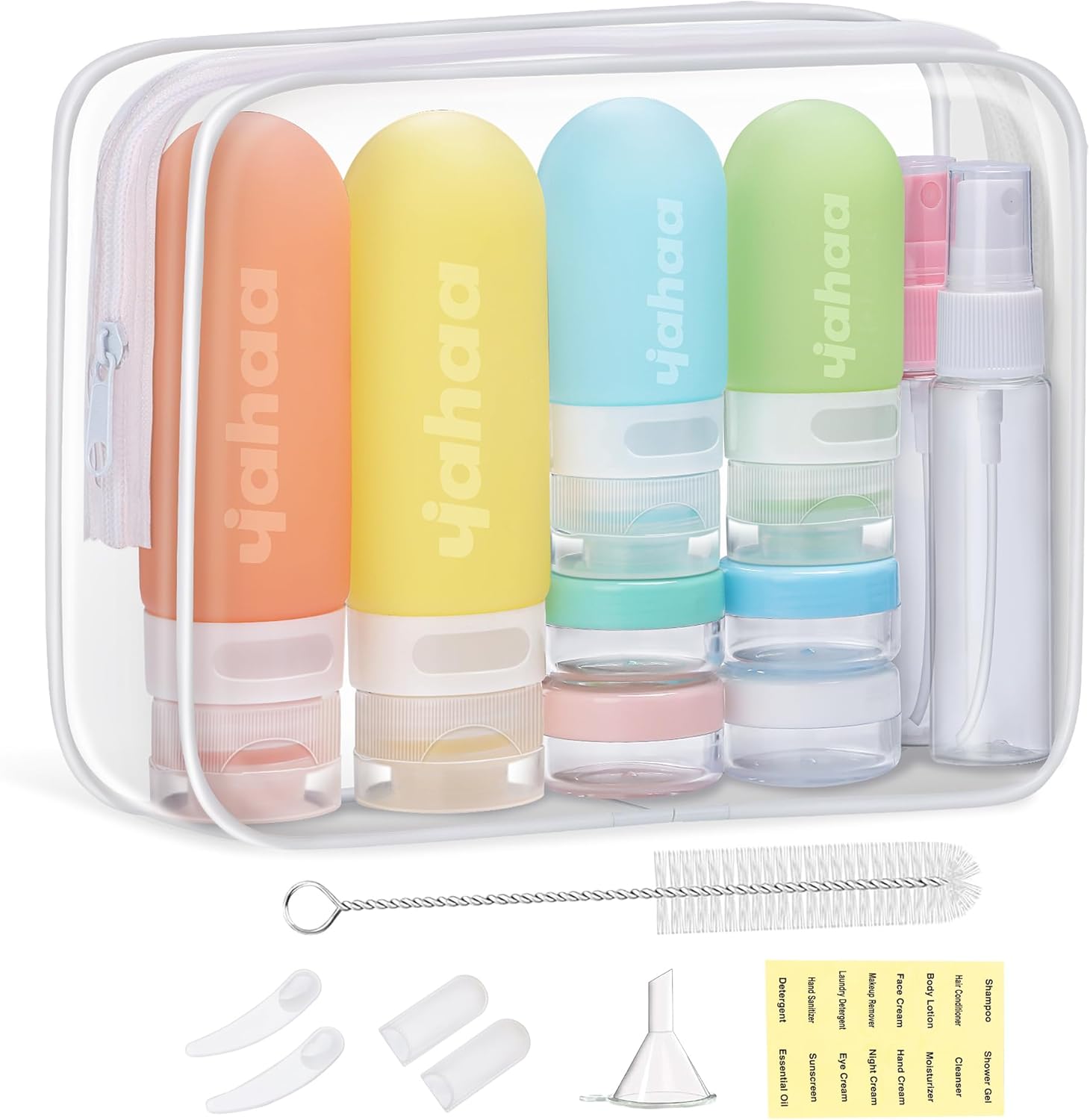 Amazon.com: yahaa 18 Pcs Travel Size Toiletries Set,Leak Proof ...