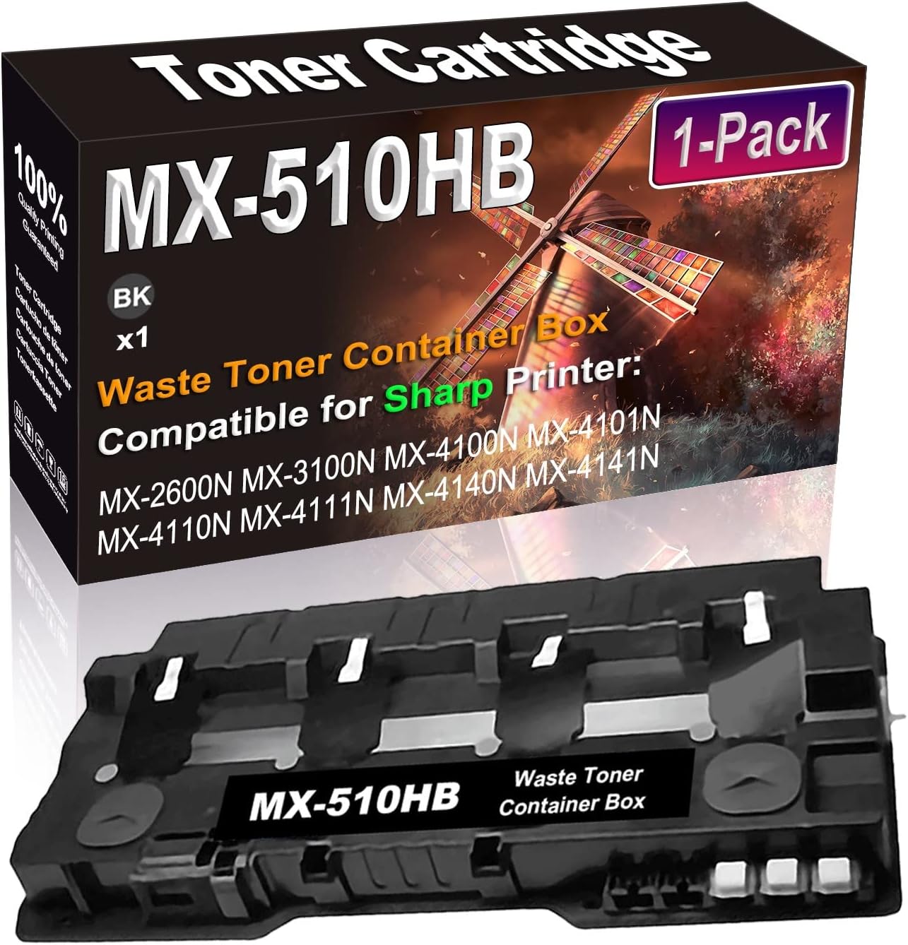 Amazon.com: Kolasels 1-Pack (Black) Compatible MX-2600N MX-3100N MX ...