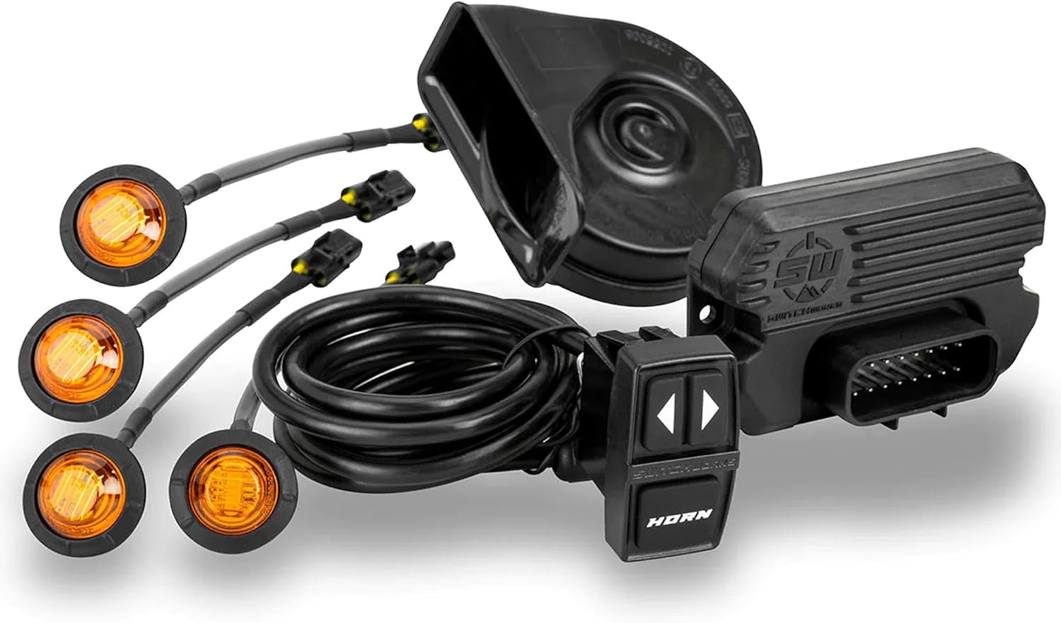 Amazon.com: UTV Turn-Signal Kit, Universal Plug-&-Play, All-in-One Rocker Style Controller ...