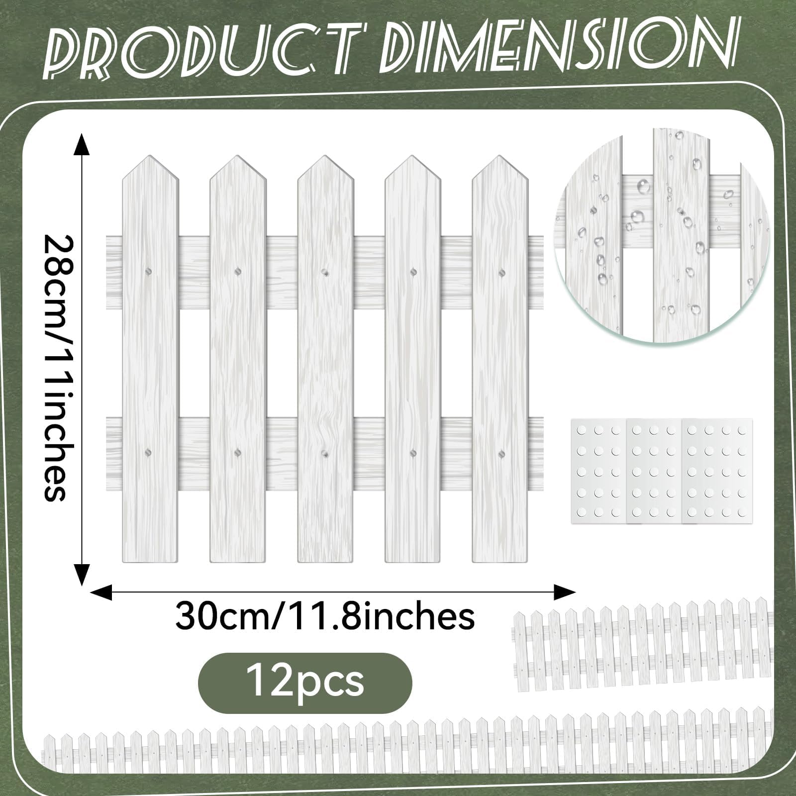 Snapklik.com : Picket Fence Bulletin Board Decoration Classroom Back To ...
