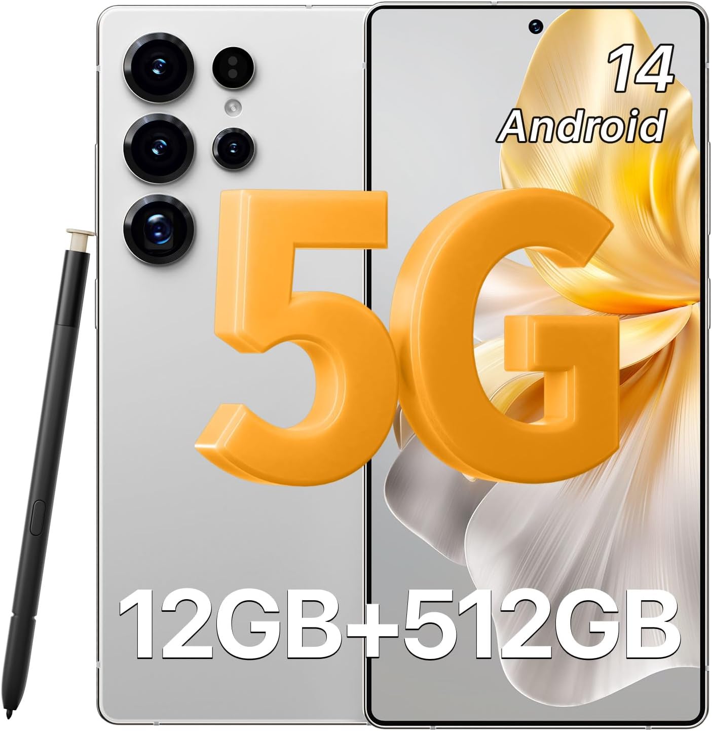 I25 Ultra Cell Phone, 12+512GB Unlocked Phone, 7000mAh Battery 7.3" HD ...