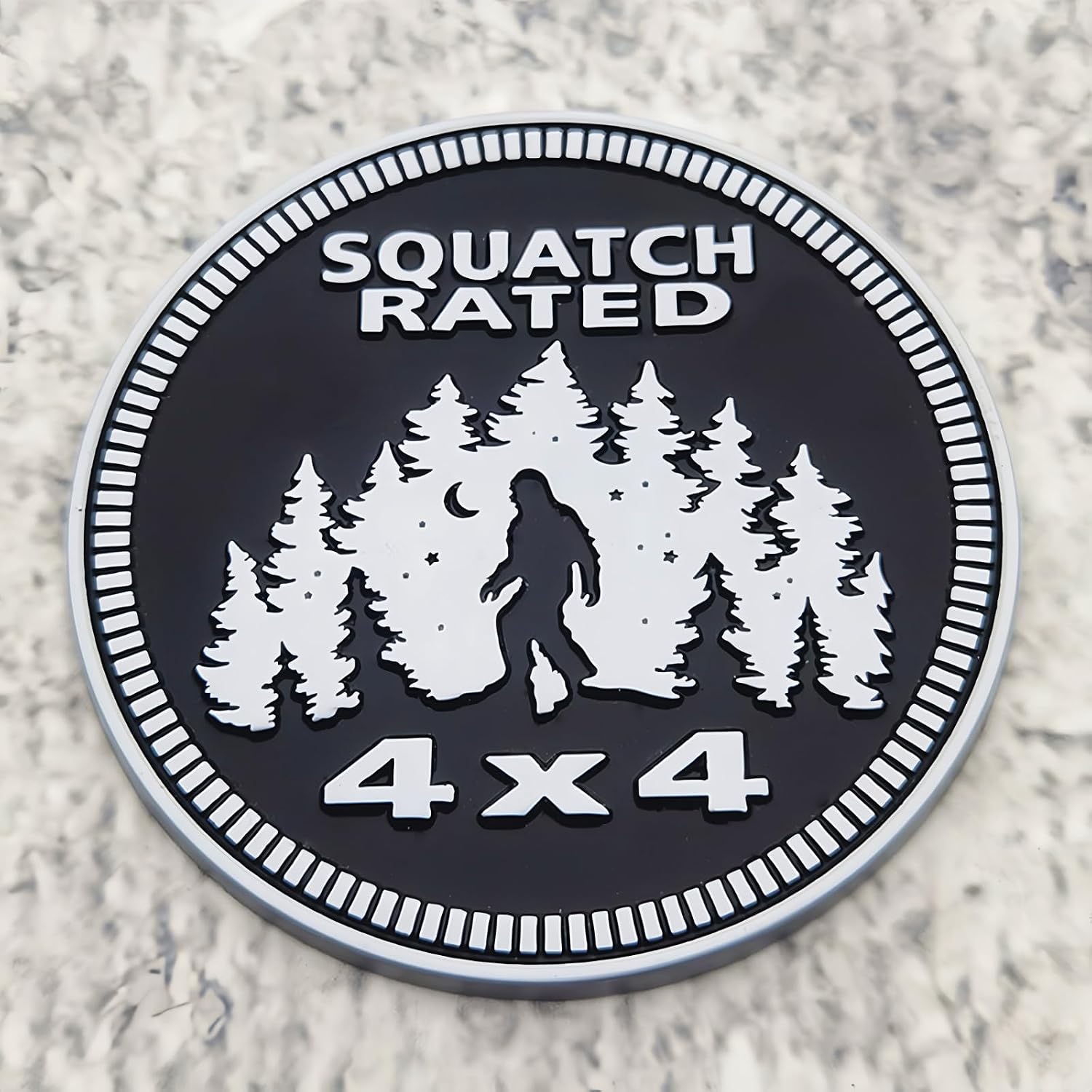 Amazon.com: Bigfoot Badge 3D Metal Car Badge Emblem Decals - Round ...
