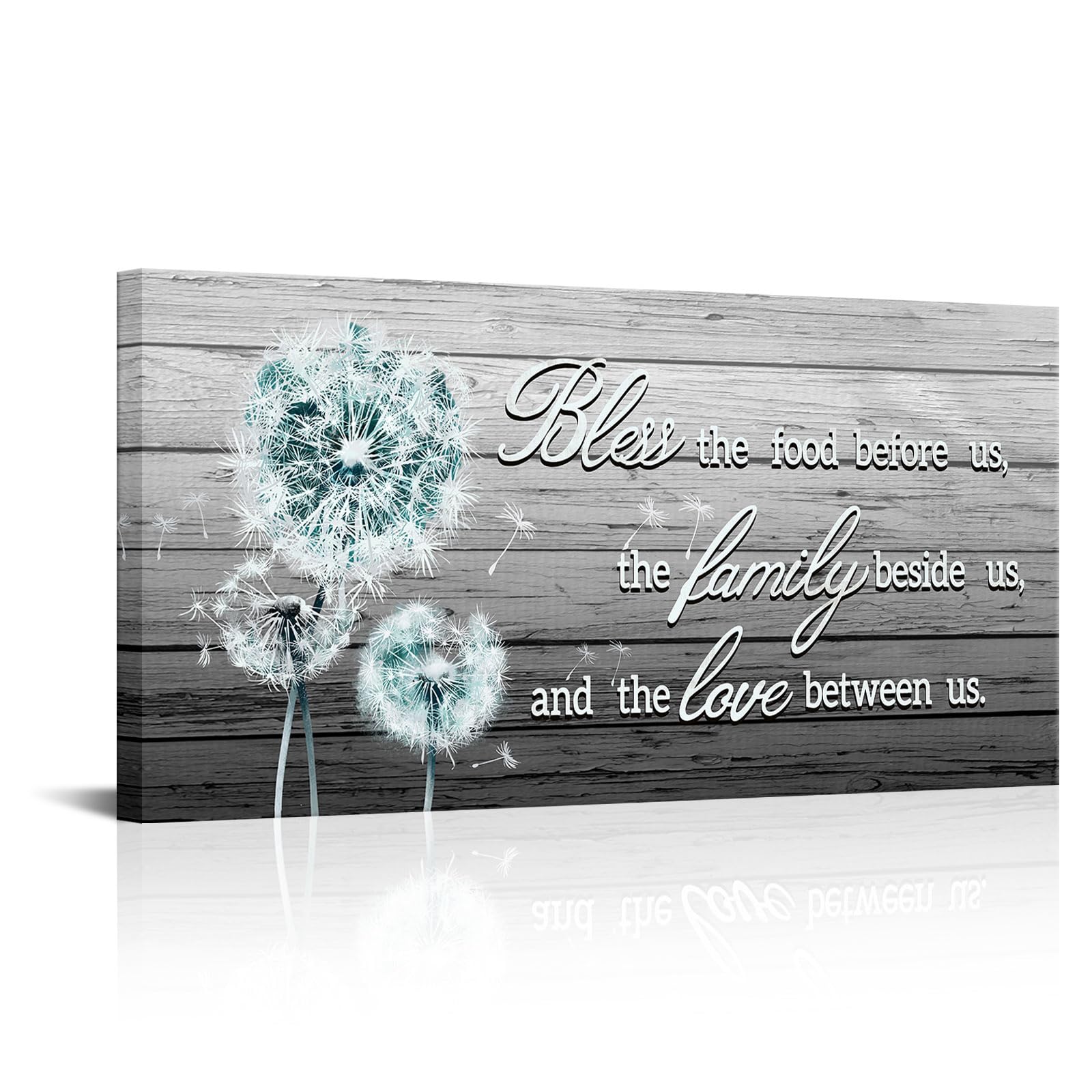 Amazon.com: Yeilnm Kitchen Motivational Quotes Canvas Wall art Bless ...