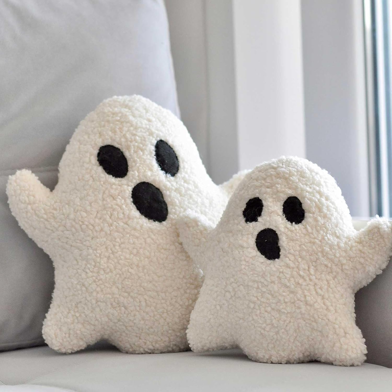 Halloween Funny Ghost Plush Soft Throw Pillow, Creative Halloween Ghost ...