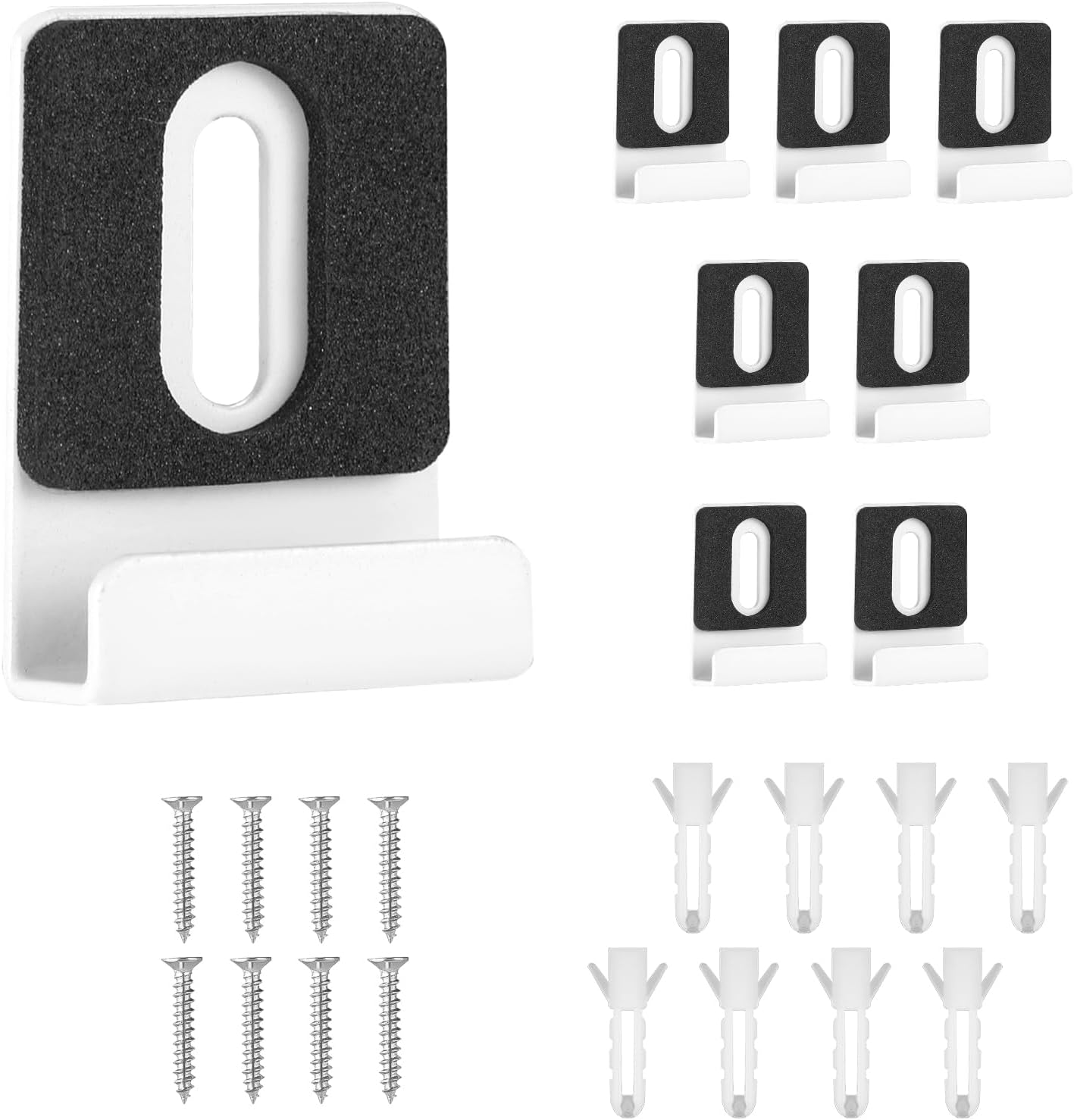 8pcs Metal Mirror Clips, Heavy Duty Metal Mirror Holder Kit Frameless ...
