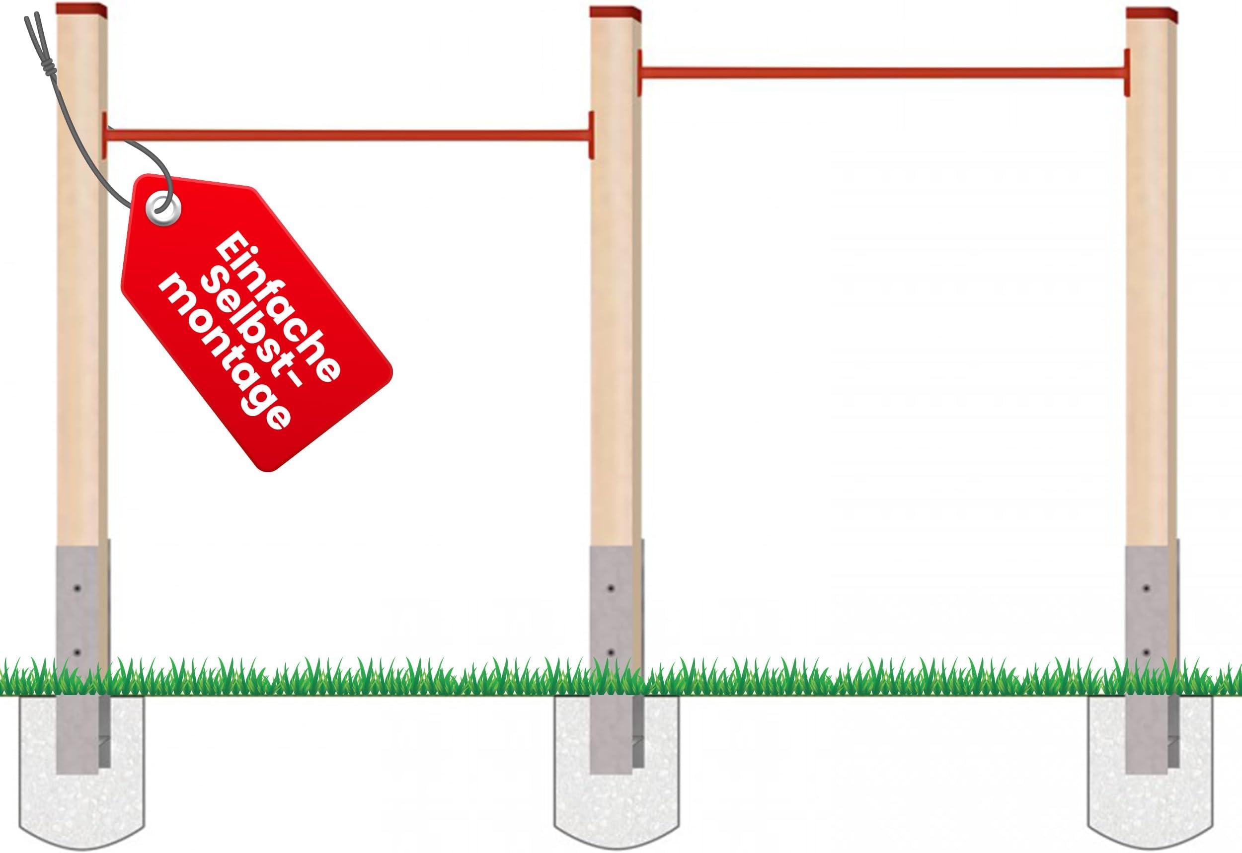 Gartenpirat Kletterstange Outdoor – Spielgeräte für draußen – Doppel ...