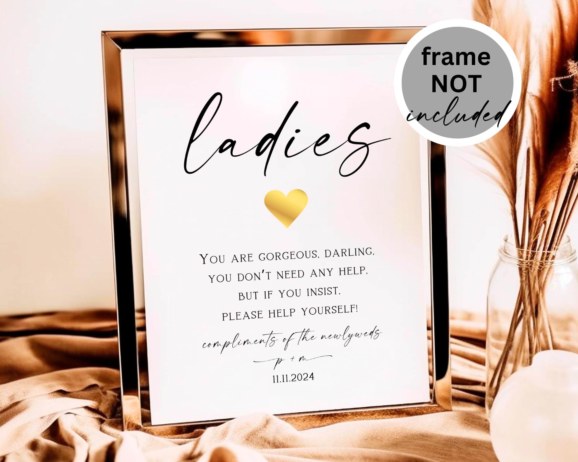 Bathroom Basket Sign