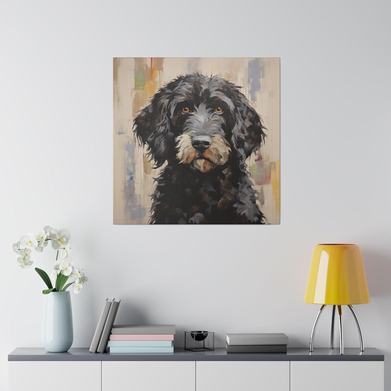 Amazon.com: 1000 Piece Jigsaw Puzzle Black Labradoodle Dog Challenge ...