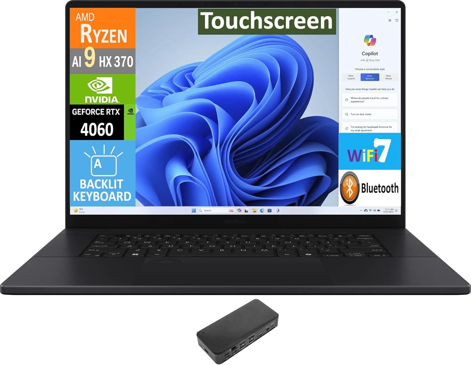 Amazon.com: ASUS ProArt P16 AI Powered Laptop 16.0" Touchscreen AMOLED ...