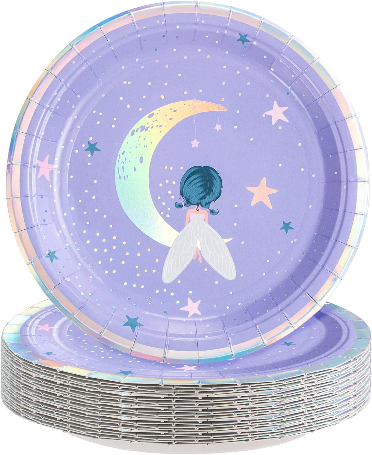 Amazon.com: Ipetboom 8pcs Half Moon Paper Plates Appetizer Plates Party ...