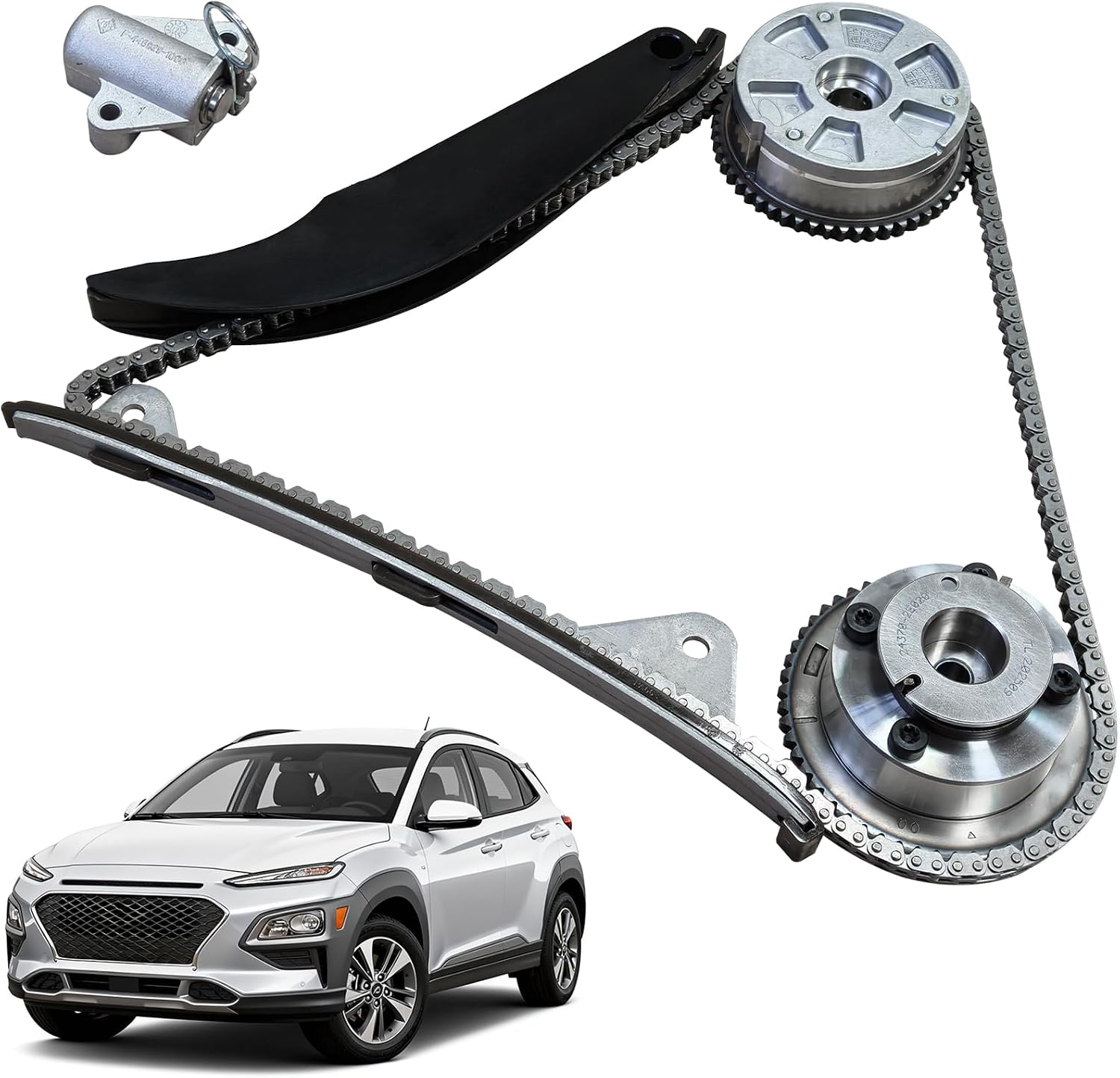 Amazon.com: 24350-2E700 Timing Chain Kit w/VVT Gear for Hyundai Elantra ...