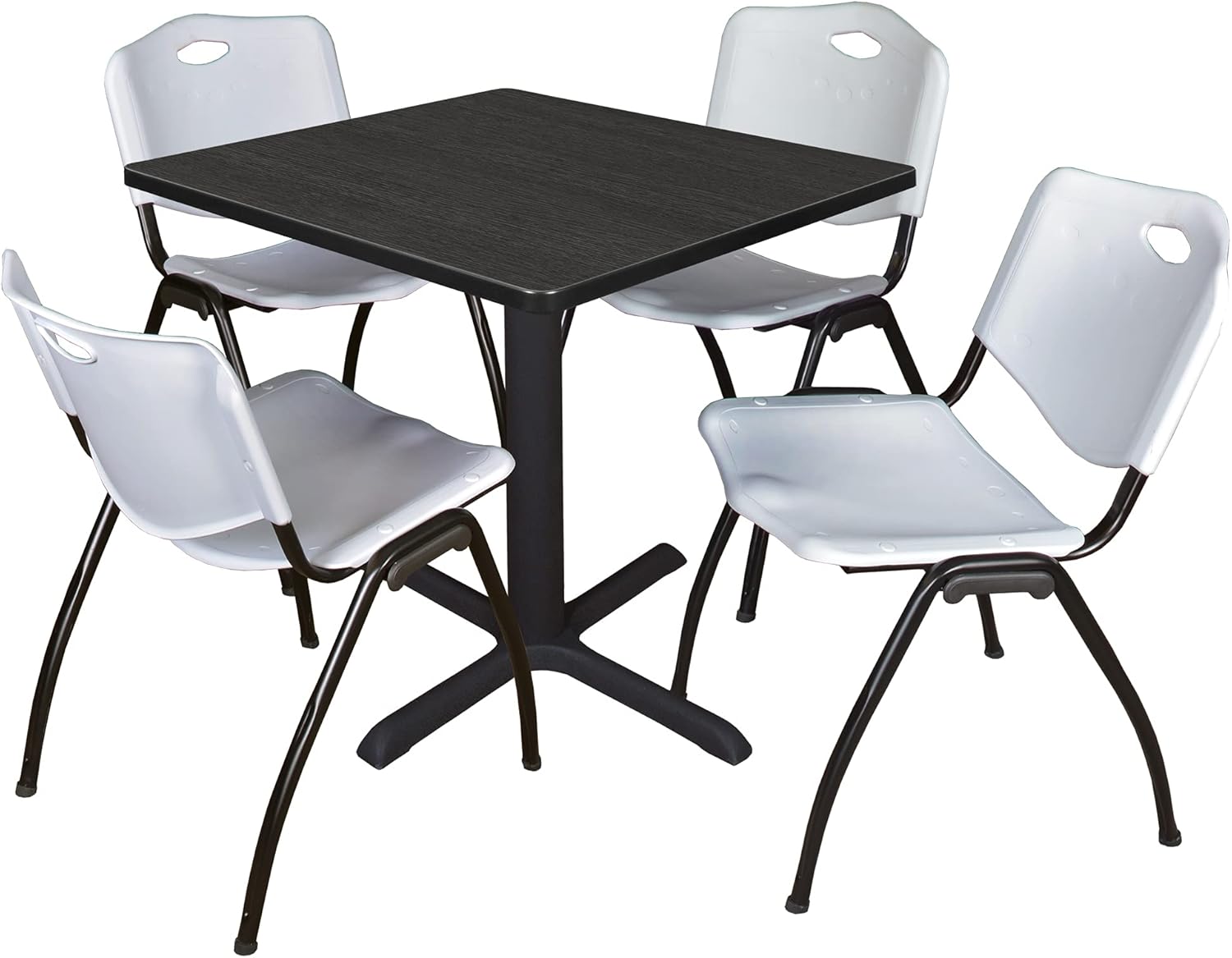 Amazon.com - Regency Seating Cain 30" Square Breakroom Table- Ash Grey ...