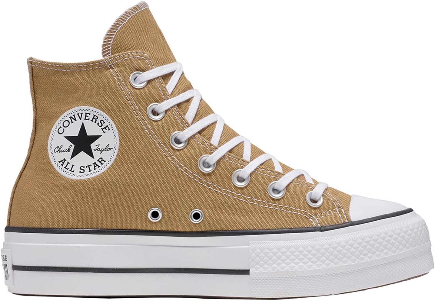 Converse Women's Chuck Taylor All Star Lift Platforms, Trek Tan/White ...