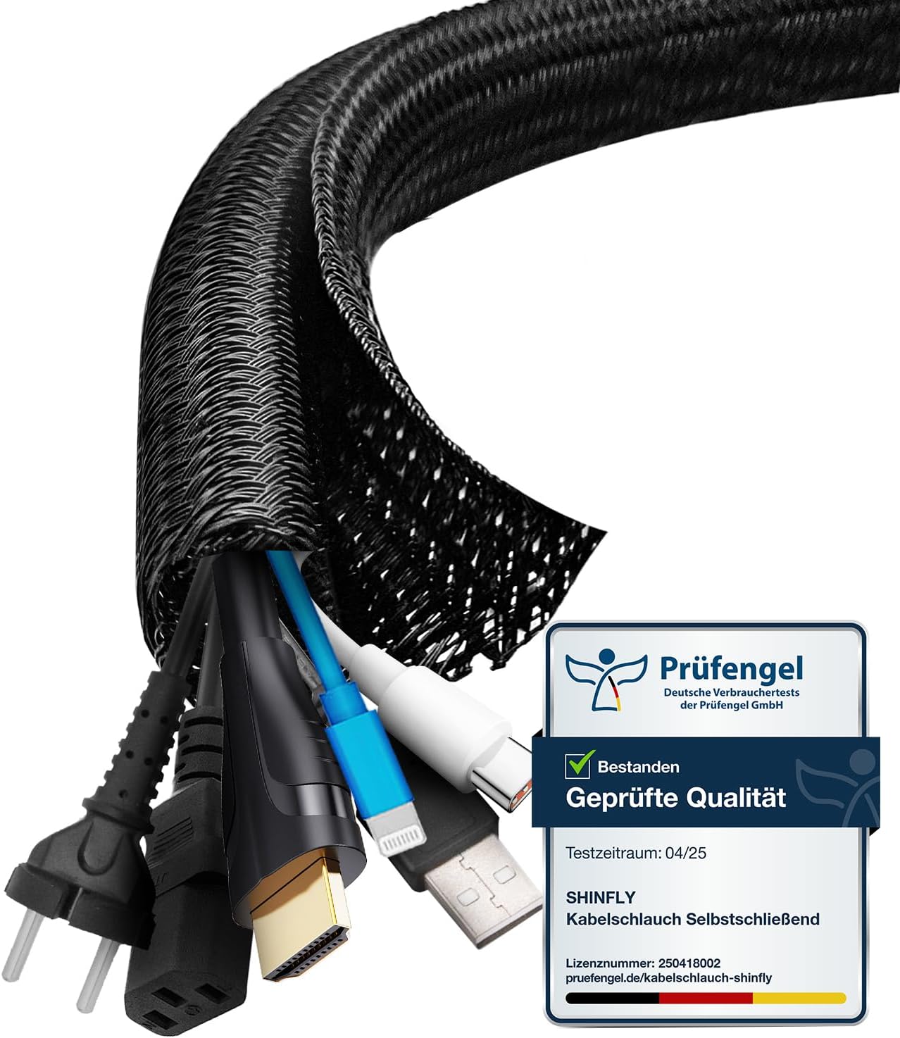 YOSH Cache Câble, [203cm*10cm] Passe Câble Bureau, Gaine Câble, Gaine ...