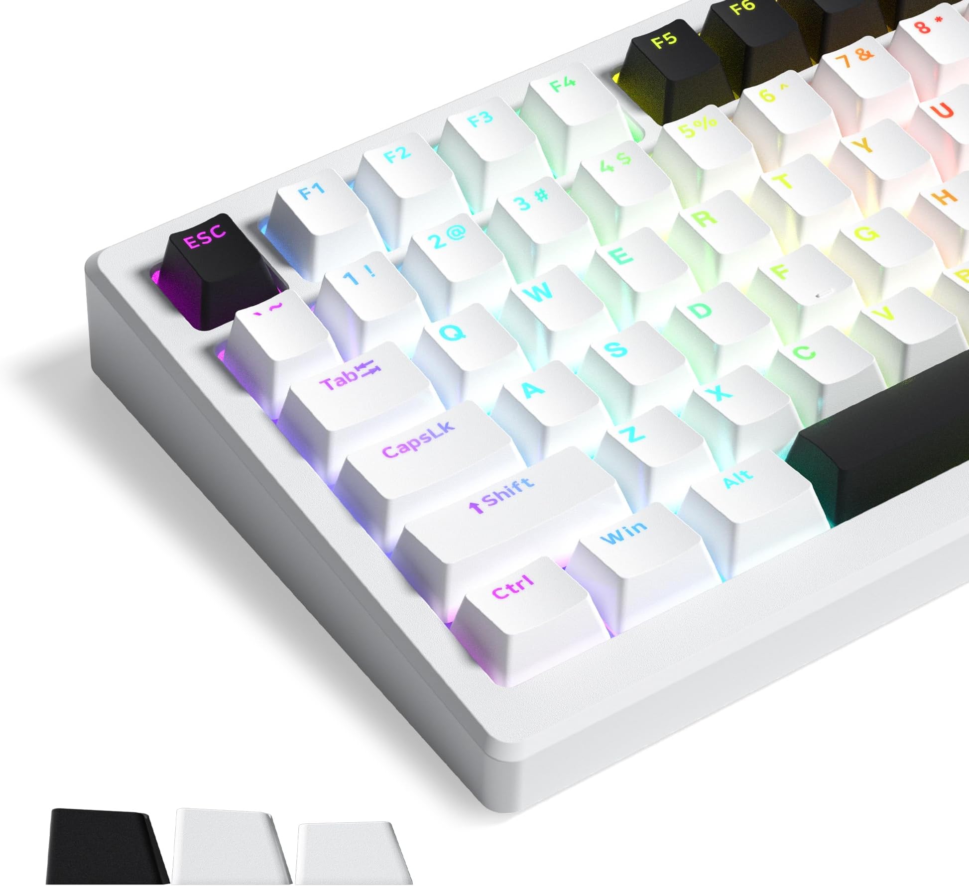 Amazon.com: XVX PBT Keycaps, Shine Through Keycaps, OEM Profile Full Size Keyboard Keycaps ...
