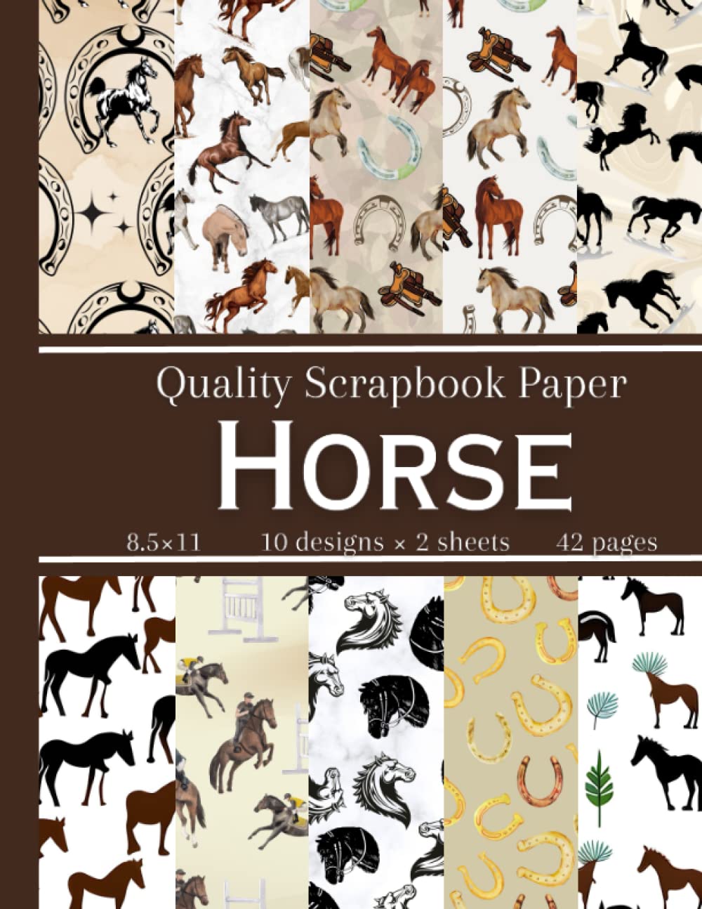 Horse Scrapbook Paper: Western Themed Craft Paper Pad Supplies, 20 ...