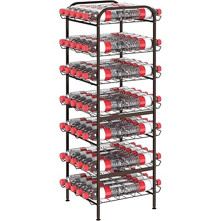 Amazon.com: GILLAS 6 Tier Water Bottle Storage Rack, Free Standing ...