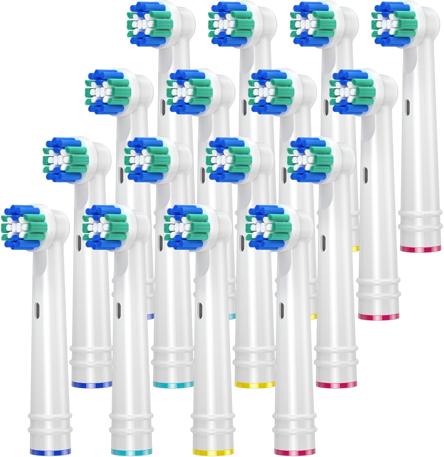 REDTRON Replacement Brush Heads for Oral B, 16 Pack Electric Toothbrush ...
