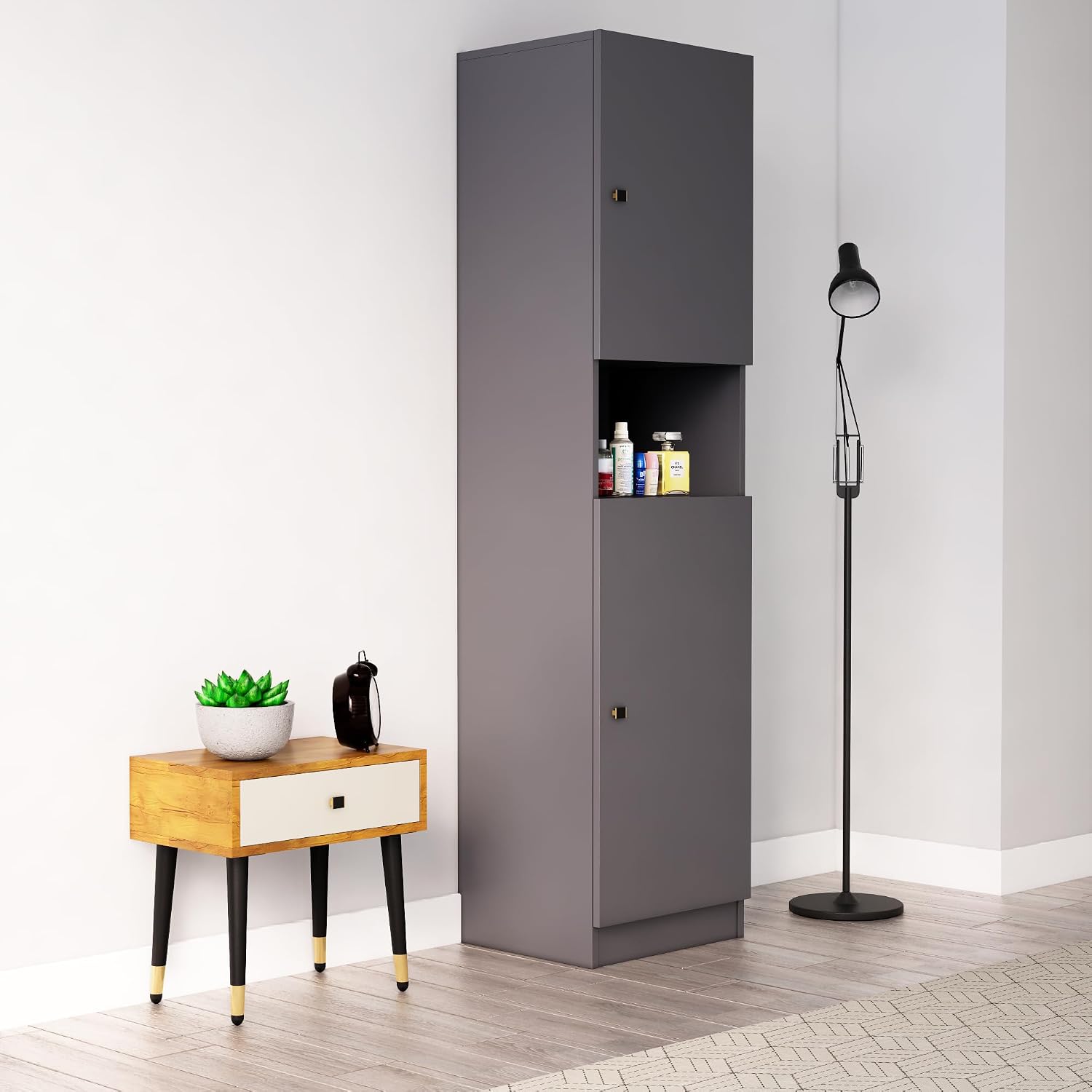Bniture Wooden Almirah for Clothes, Door for Bedroom, 2 Door Wardrobe ...