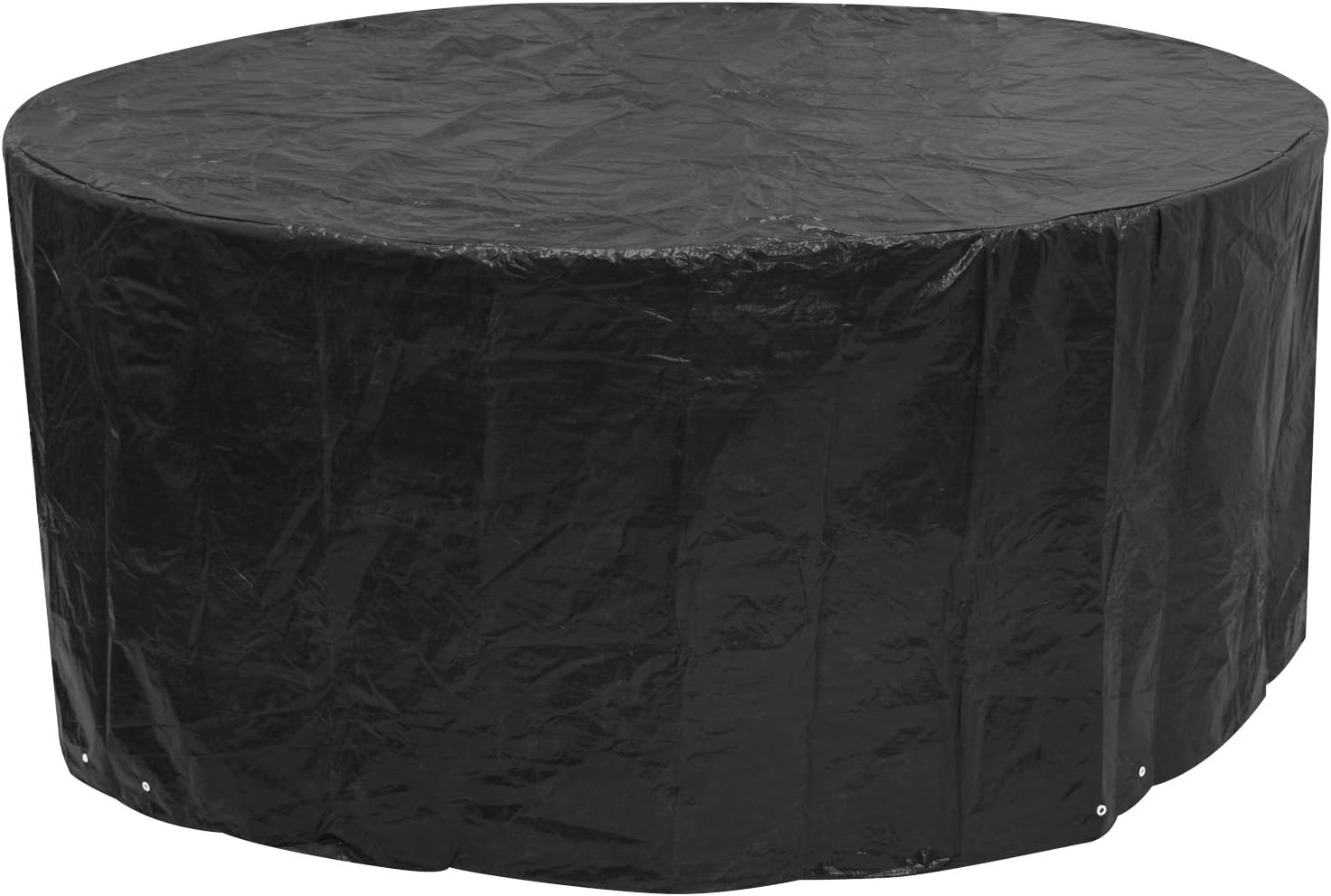 Woodside Black Large Round Outdoor Garden Patio Furniture Set Cover 2 ...