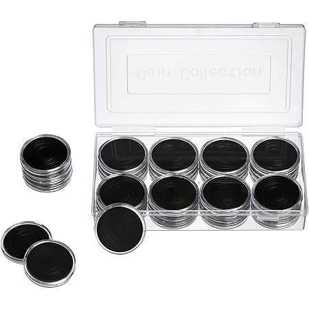 Amazon.com: 168 Pieces 46mm Coin Capsules with Foam Gasket and Plastic ...