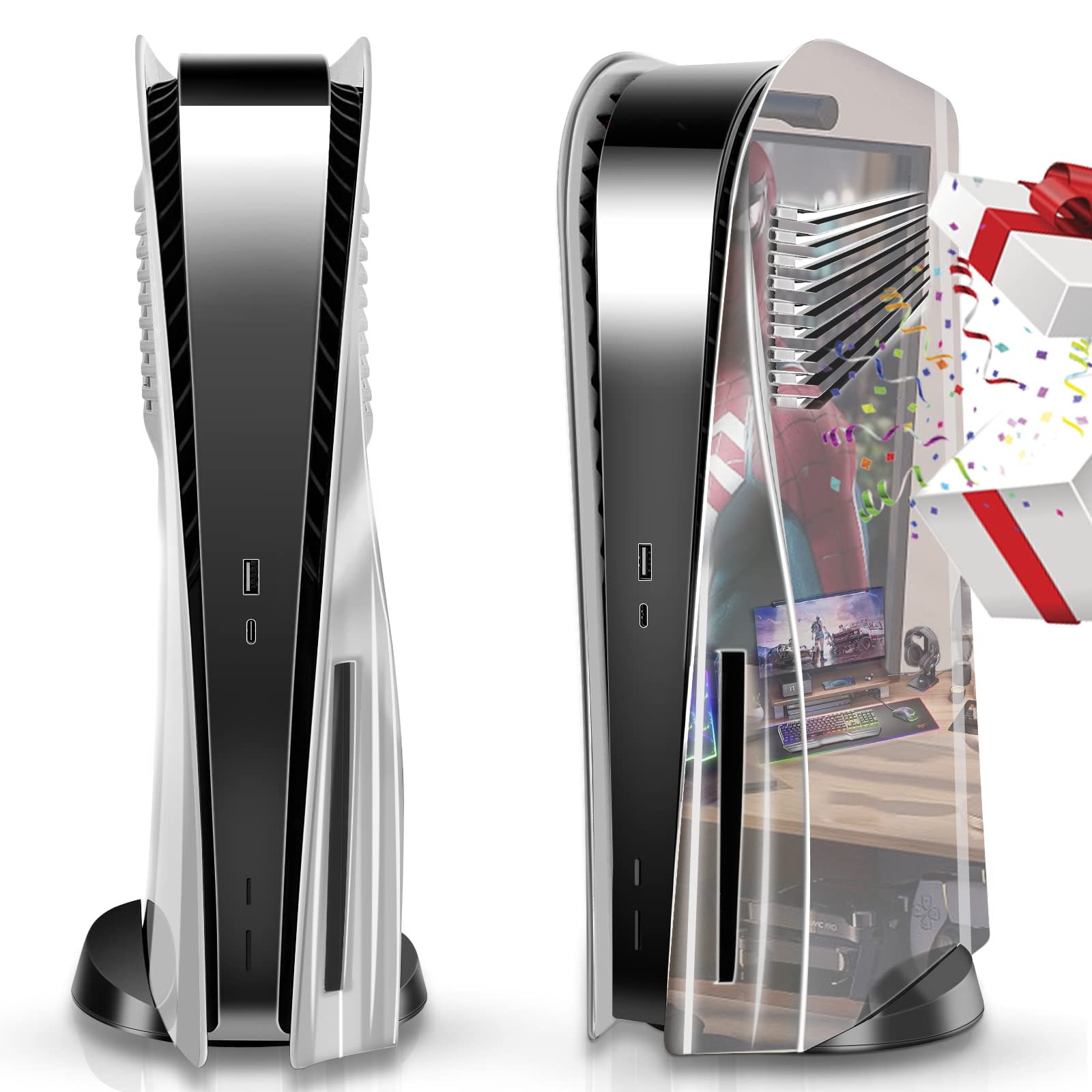 Snapklik.com : SIKEMAY PS5 Cover Plates For Playstation 5 Console Disc ...