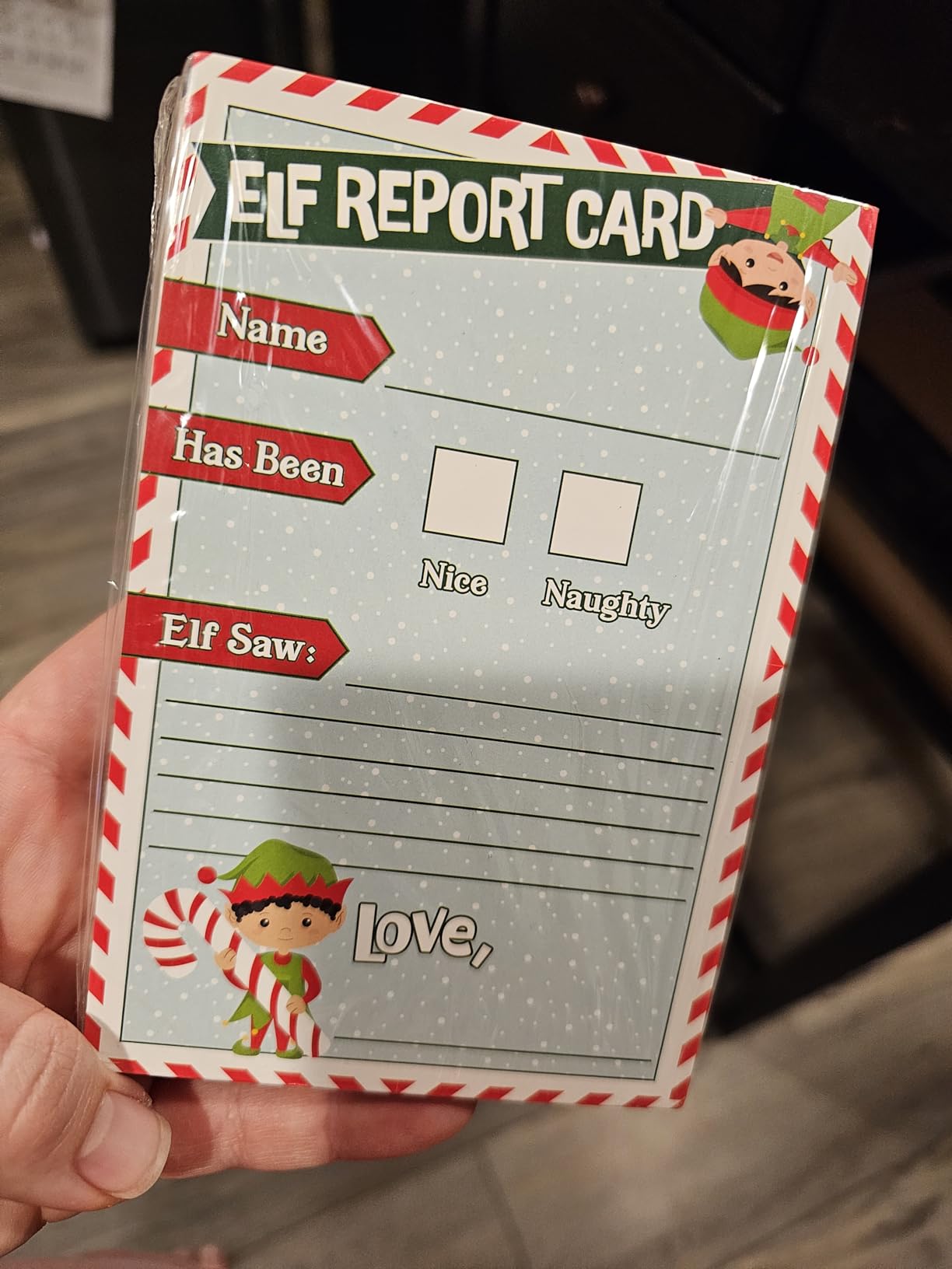 Amazon.com: Elf Accessory Naughty or Nice Report Cards & Xmas ...