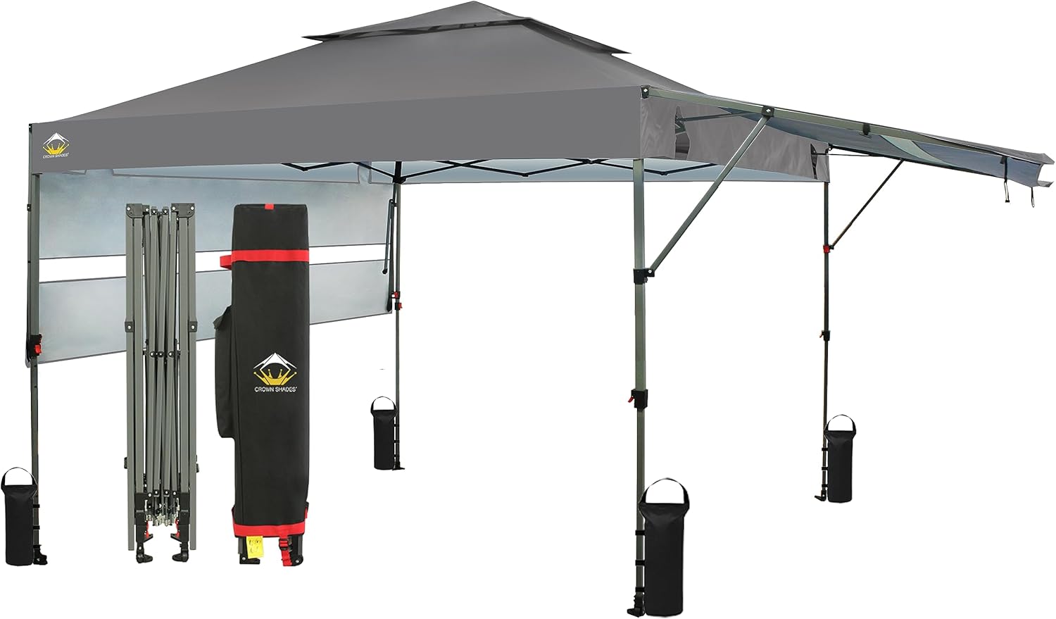 Amazon.com : CROWN SHADES 10x18 Pop up Canopy Tent Patended Centerlock ...