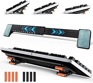HONKID Computer Keyboard Stand, Adjustable Keyboard Riser for Flat-Back ...
