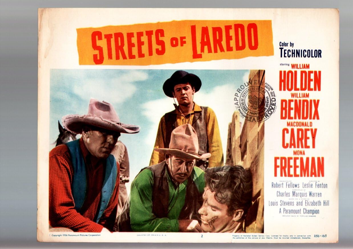 Amazon.com: MOVIE POSTER: STREETS OF LAREDO-LOBBY CARD-WILLIAM HOLDEN ...