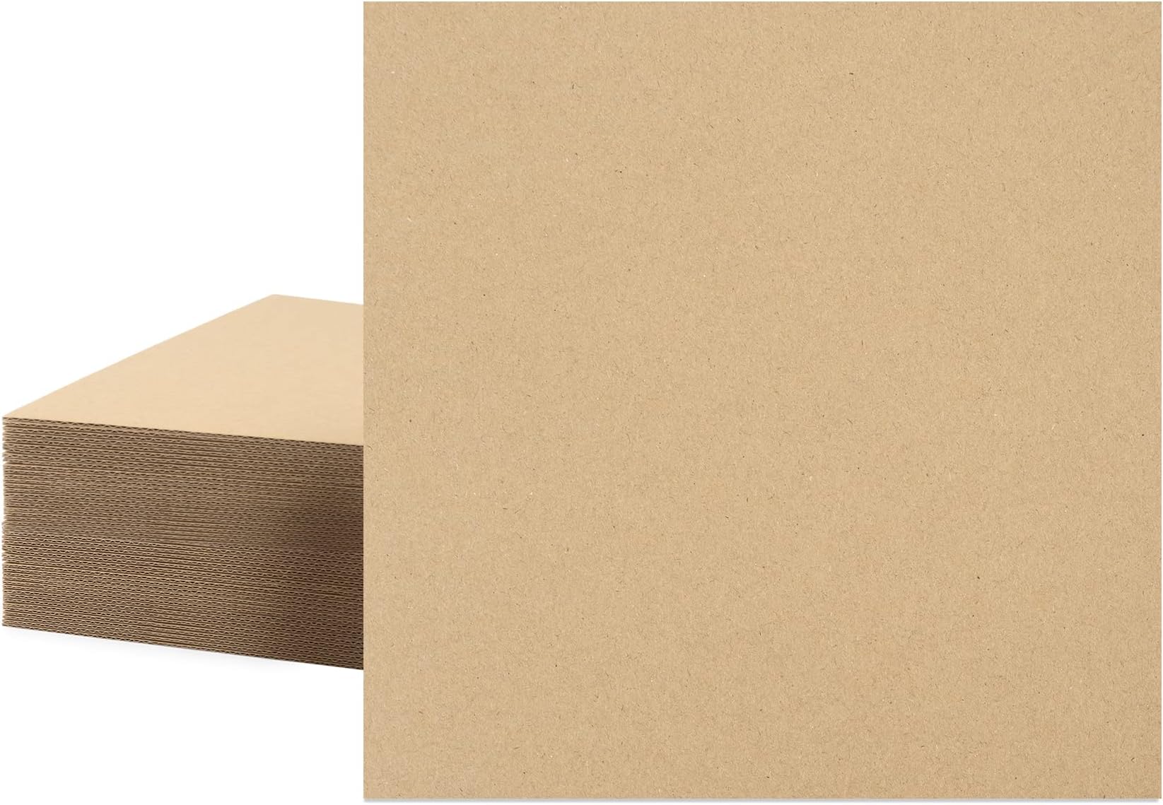 Amazon.com: 50 PCS 12 x 12 Inch Corrugated Cardboard Sheets, 1/8 Inch ...