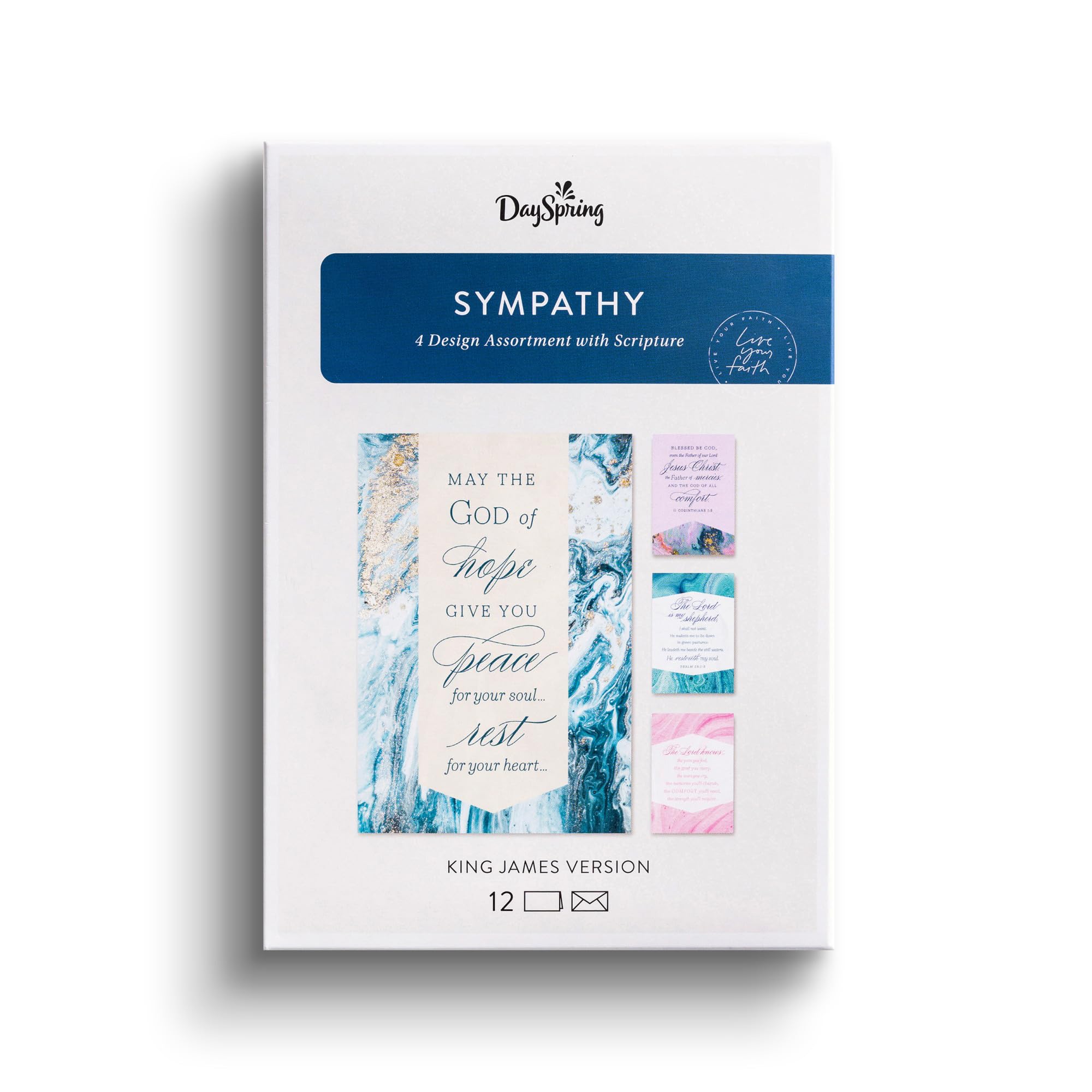 Amazon.com : DaySpring - Sympathy - Peace for Your Soul - 4 Marble ...