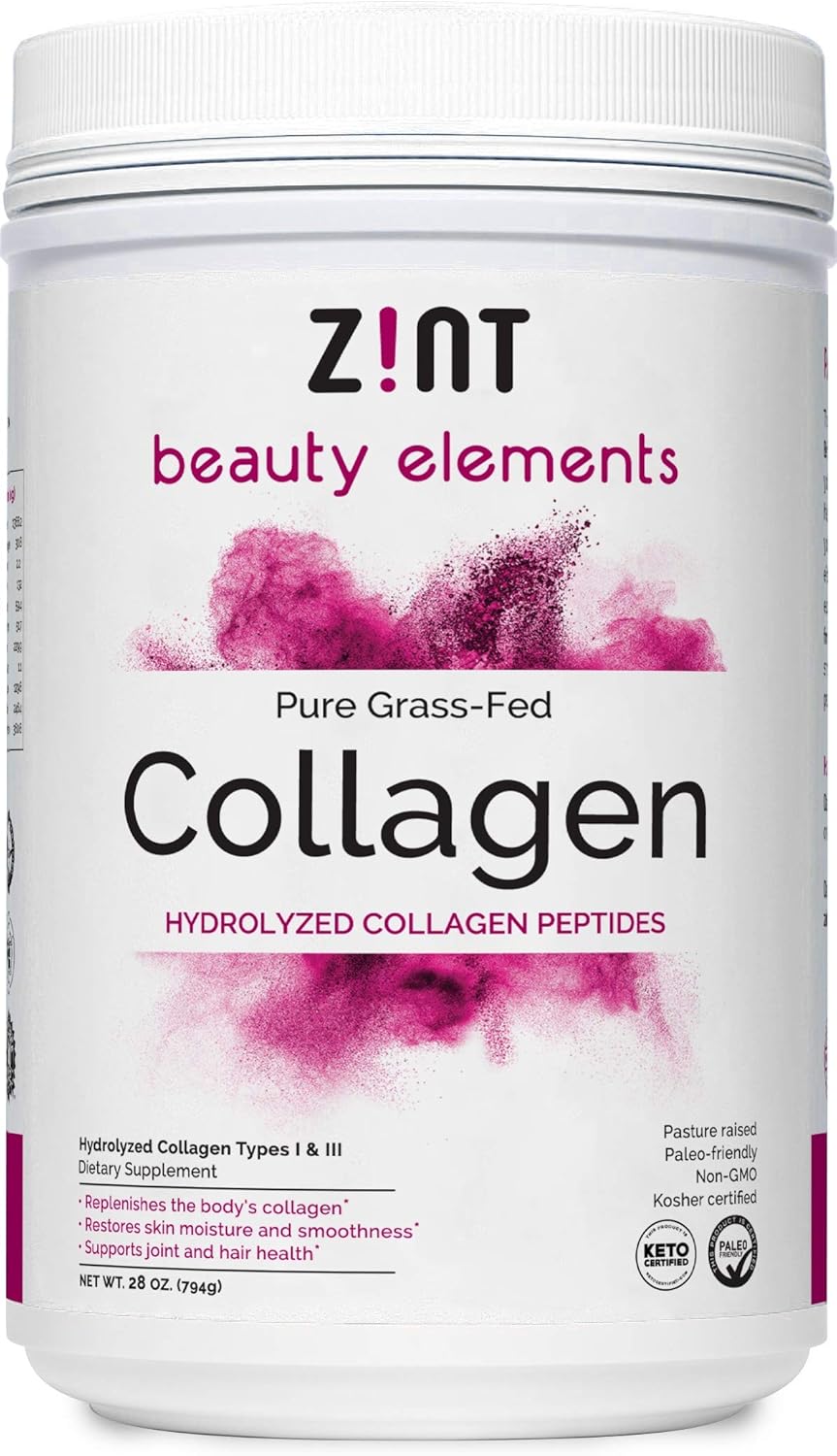 Amazon.com: Zint Collagen Peptides Powder (28 Ounce): Hydrolyzed ...